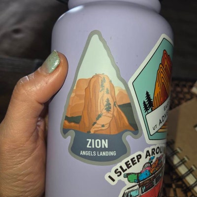 Angels Landing Zion National Park Sticker, Utah State Souvenir ...