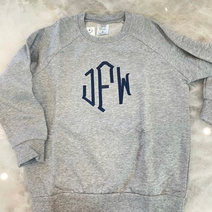 Monogrammed Sweatshirt, Toddler Sweater, Girls Monogram Shirt, Boys ...