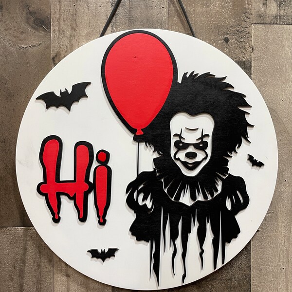 Horror Characters Door Sign Svg, Halloween Door Hanger Svg, Halloween ...