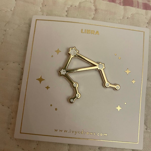 Libra Zodiac Constellation Pin - Etsy