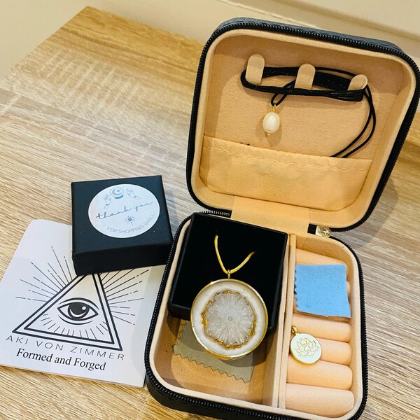 Extremely Powerful 5G EMF Orgonite Protection Necklace, Solar Quartz ...