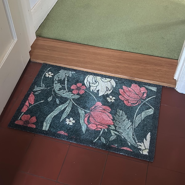 Country Home Dots Doormat - Black Dots Doormat - Spots Door Mat ...