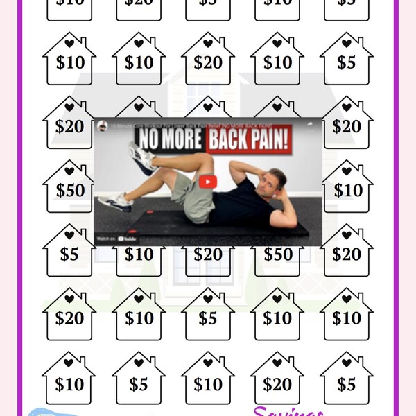 20K, 40k Money Saving Challenge Printable, 20000,40000 Couple Savings ...