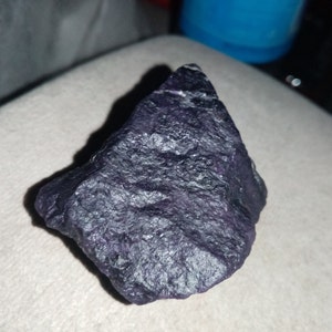 K2 Stone azurite in Quartz Oval Palm Stone 2 3 Polished Blue K2 Crystal ...