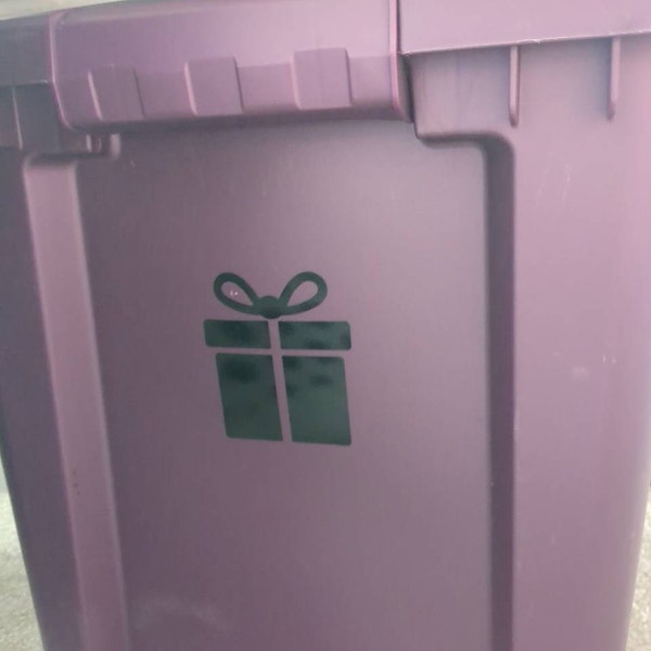 Storage Bin Decal, Holiday Storage Label,large Storage Tote Decal ...