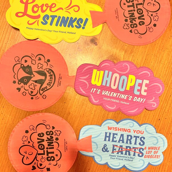 Whoopee Cushion Kids Valentine Printable - Kids Valentines, School ...