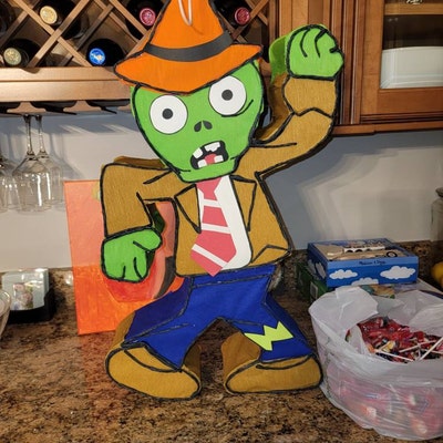 Zombie Pinata Vs Plants Pinata Zombie Party Zombie Birthday - Etsy
