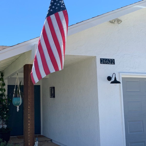 Metal Horizontal Home Address Sign Modern Font | Personalized House ...