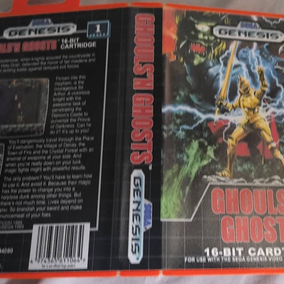 Replacement Cover Mortal Kombat Arcade Edition PAL Hack Version SEGA Megadrive Custom ...