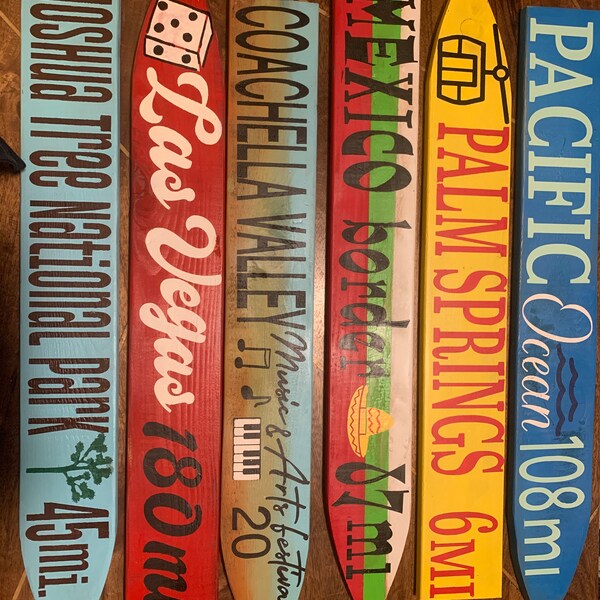 Travel Direction Signs. Perfect for Tiki Bars, Vacation Homes, or ...