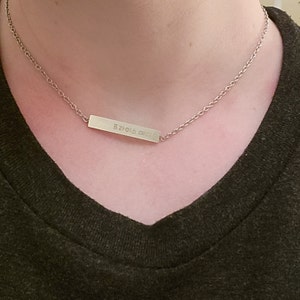 Personalized Engraved Chinese Name 3 Mm Burnished Matte Sterling Silver ...