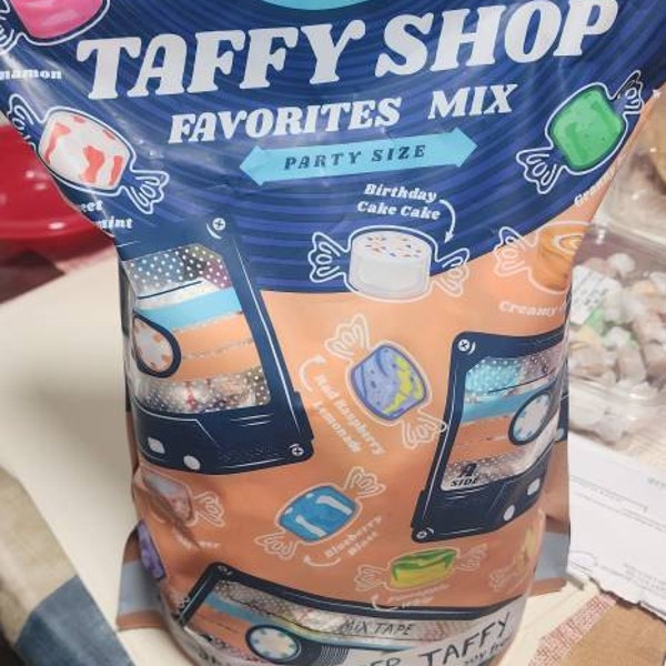 Taffy Shop Happy Birthday Salt Water Taffy 7oz Bag Candy Soft and Sweet ...