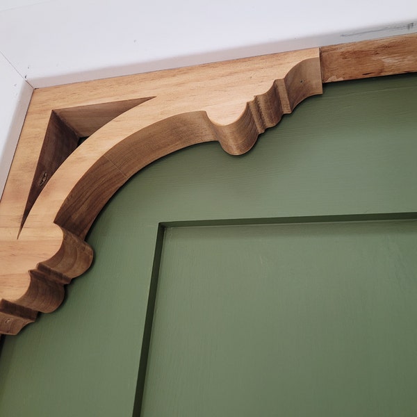 PAIR of Wood Shelf Bracket, Elegant Hollow-out Brackets for Shelf ...