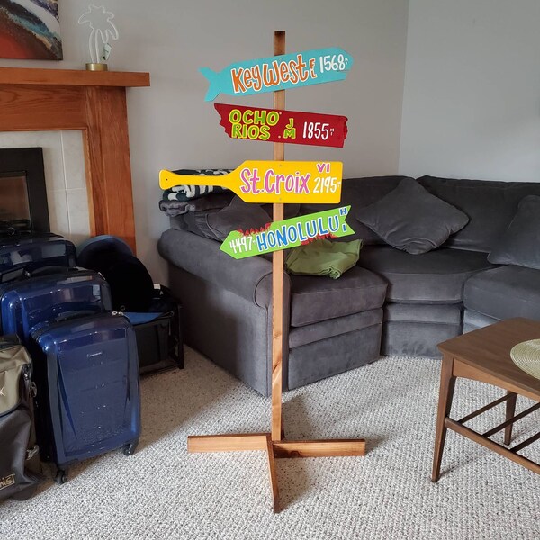 Free Standing Post ONLY, 28-60 Inch, for Custom Travel Signs ...