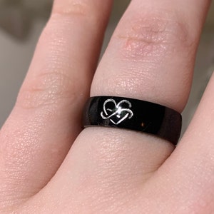 Stainless Steel Engraved LGBT Symbol Rings: Gay, Lesbian, Pansexual ...