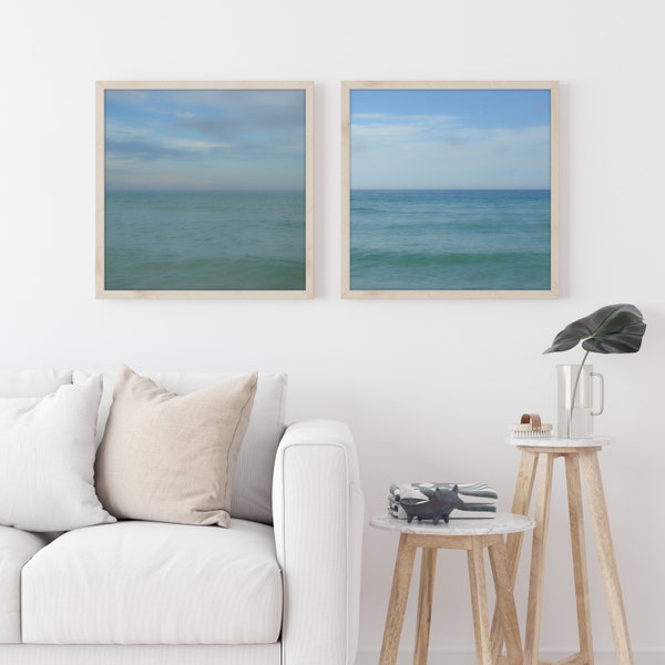 Two Square Frame, Living Room Mockup, Two Frame, Square Poster Mockup ...
