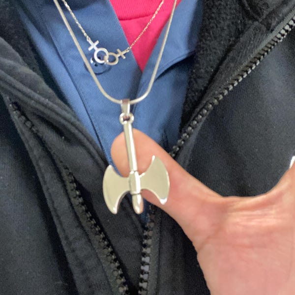 Atomic Whirl Necklace, Bohr Atom Nuclear Atheist Symbol Charm Pendant ...