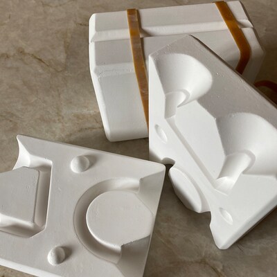 Bowl Plaster Mold in Vertical Stripes Shape for Slip Casting, Casting ...