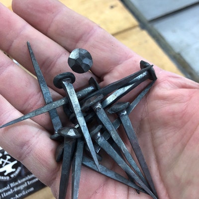Hand Forged Dome Head Nails, Set of 4 - Etsy