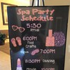 Spa Party Timeline Spa Party Schedule Slumber Party Birthday Party Spa ...