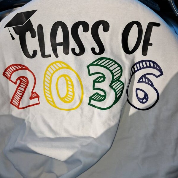 Personalized Class of 2038 Handprint Shirt, Kindergarden Shirt, First ...