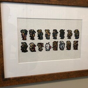 Final Fantasy 6 Characters Cross Stitch Pattern final Fantasy III for ...