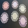 Set 6pcs Die Cut Small Oval Paper Doilies for Creating Journaling Card ...