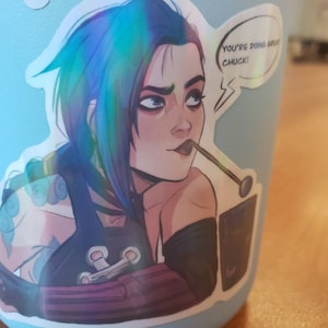 Jinx Vinyl Sticker 3 Variations Arcane Sticker Hey Chuck - Etsy