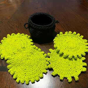 Bubbling Cauldron Crochet Coaster Set digital PDF - Etsy