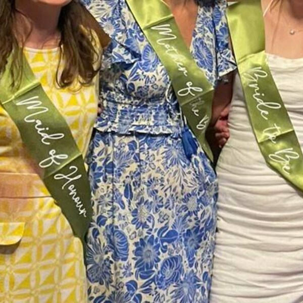 Bride to Be Sash| Hen Party Sash | Sash for Bride - Sage Green | Mother ...