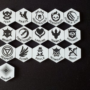 Magic the Gathering mtg Counters 13 Pieces Plastic Laser Engraved - Etsy