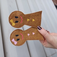 Cute Gingerbread Candy Cane Holders Your Choice of Color in Boy or Girl ...