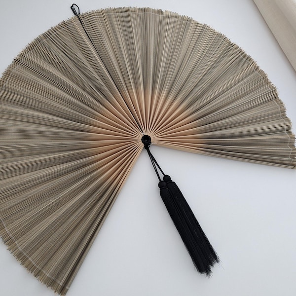 Wall Fan Decor, Bamboo Decorative Fans, Handcrafted Bamboo Fan, Boho ...