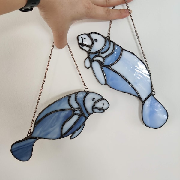 PATTERN • Manatee X2 Stained Glass Pattern • PDF • Digital Download ...