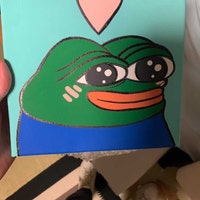 Malerei auf Leinwand Pepe Ez Clap - Etsy.de