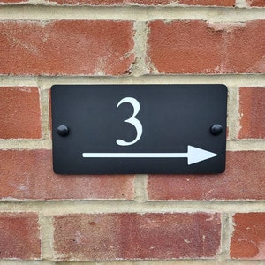 Large, Modern Acrylic House Number, 5mm Thick, Numbers, Floating Digits ...