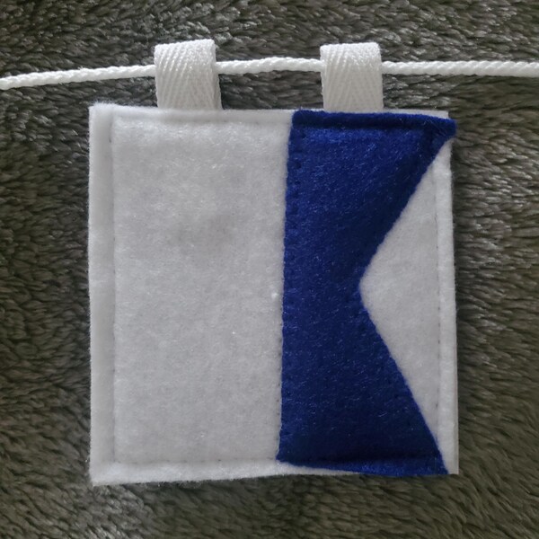 Nautical Flag Stickers Vinyl Peel and Stick 1.5 Square Initials - Etsy