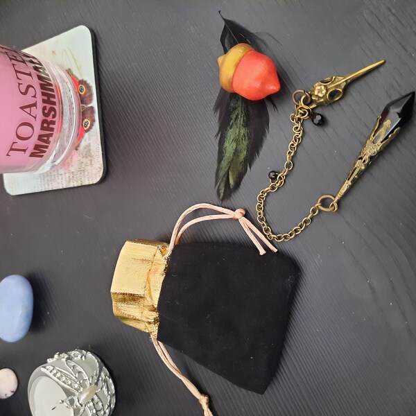 Black Crystal,crow Raven,druid,pendulum,charm,divination,druid Tools ...