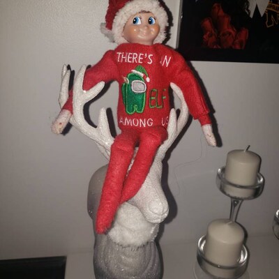 Suspicious Crewmate Astronaut Embroidered Elf Sweaters, Clothes - Etsy