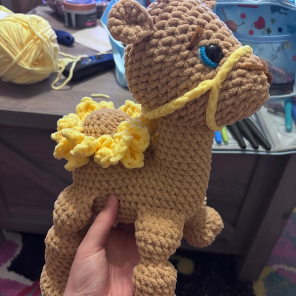 LOW SEW Camel Crochet Pattern Camel Amigurumi Pattern DIY Crochet ...
