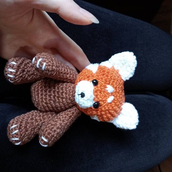 Crochet Pattern Red Panda Amigurumi Pattern Kawaii Red Panda by ...