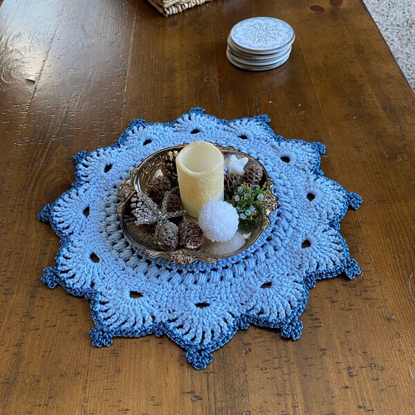 Crochet Doily Placemats Handmade Crochet Home Decor Table Linen Dining ...