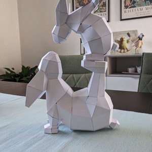 Raven Papercraft, Raven, SVG, PDF Template, Paper Statue, Crow 3D Low ...