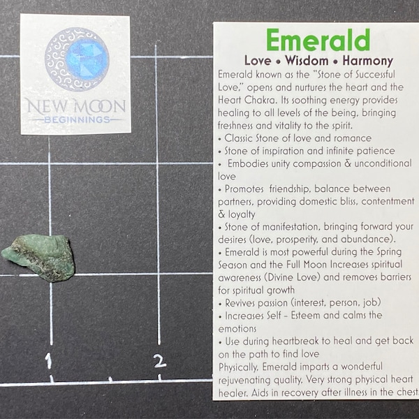 Raw Emerald Stone (xsmall) - Genuine Emerald Crystal - Natural Emerald ...