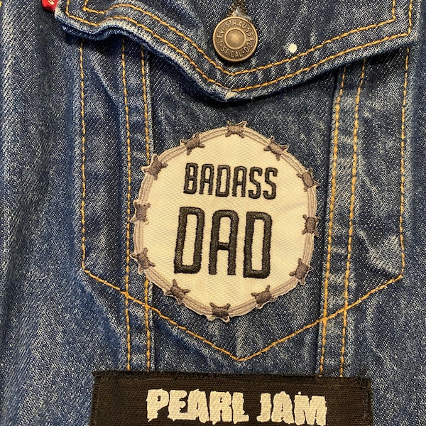 Cool Dad Embroidered Patch, Badass Dad Iron on Patch - Etsy
