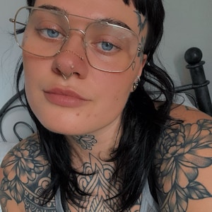 O Ring Bridge Piercing Chain, Bridge Piercing Jewellery,nose Chain ...