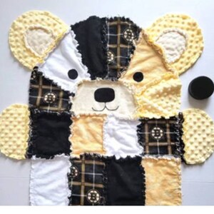 Dallas Cowboys Bear Baby Rag Quilt, Toddler Blanket, Dallas Cowboys ...