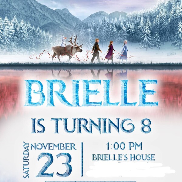 Frozen 2 Invitation Frozen 2 Printable Birthday Invitation Frozen 2 ...