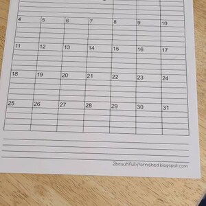 2025 Monday Start Lined & Unlined Monthly Calendars 8.5x11 PORTRAIT Jan ...