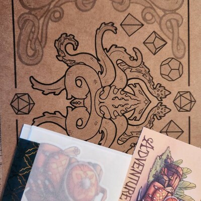 Fantasy Map Dnd Scroll Dungeons and Dragons Sticker - Etsy